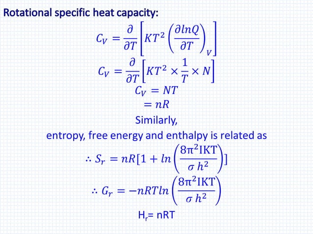 Rotational Partition Function