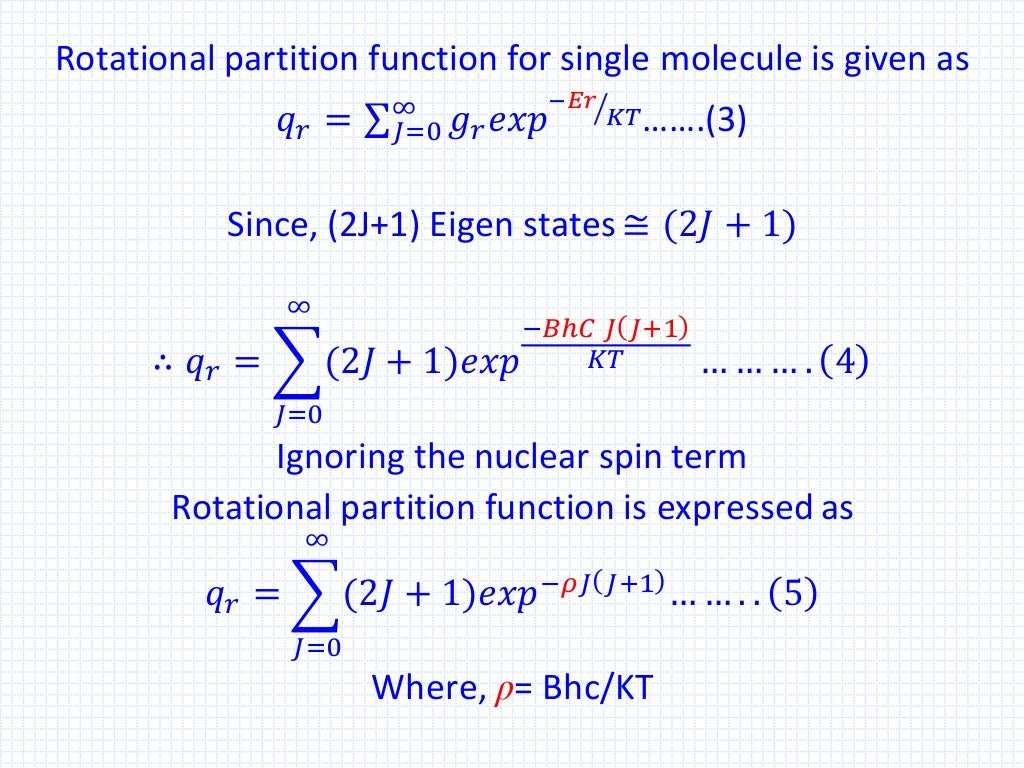 Rotational Partition Function