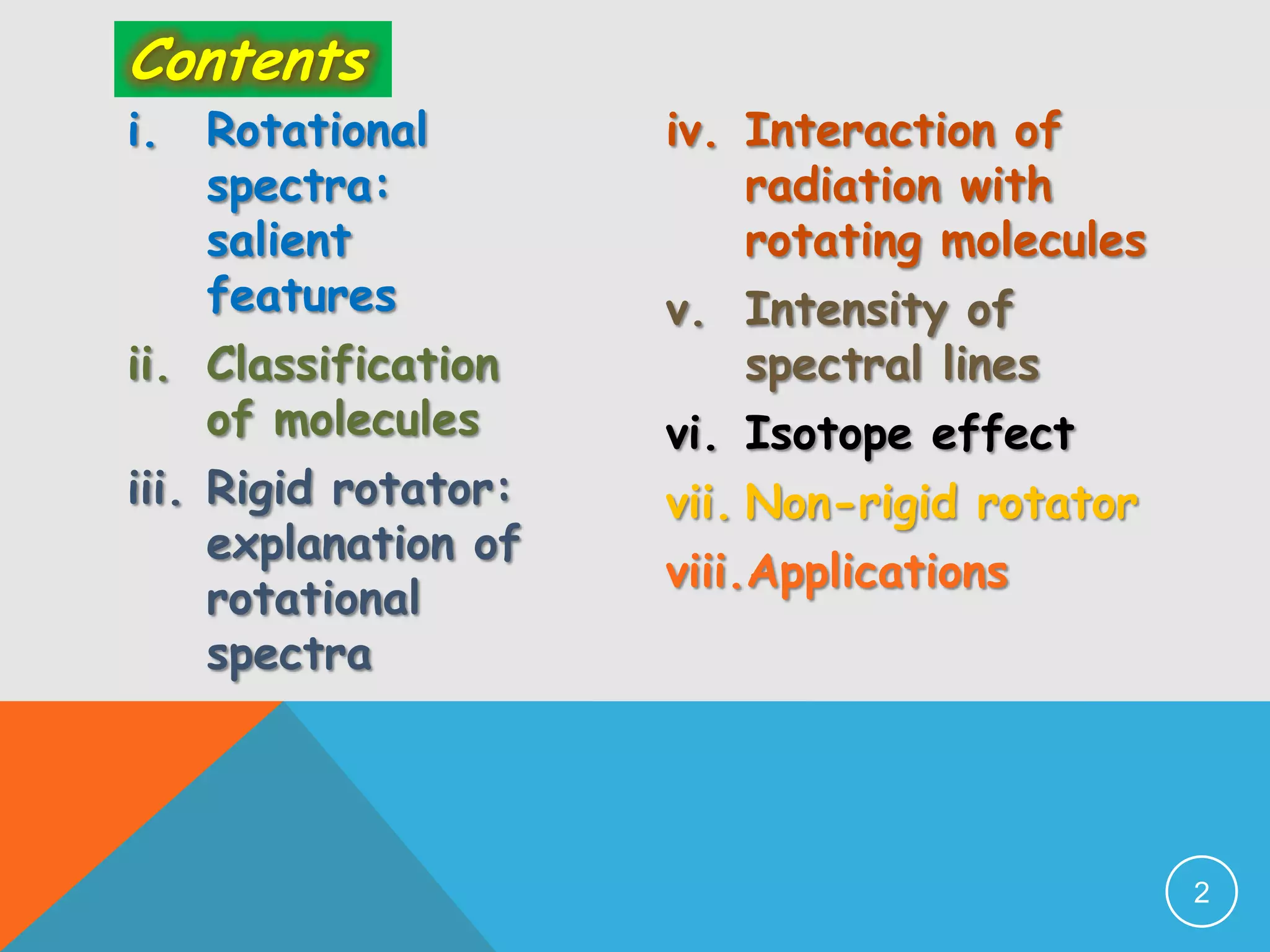 Rotational Spectra : Microwave Spectroscopy | PPSX
