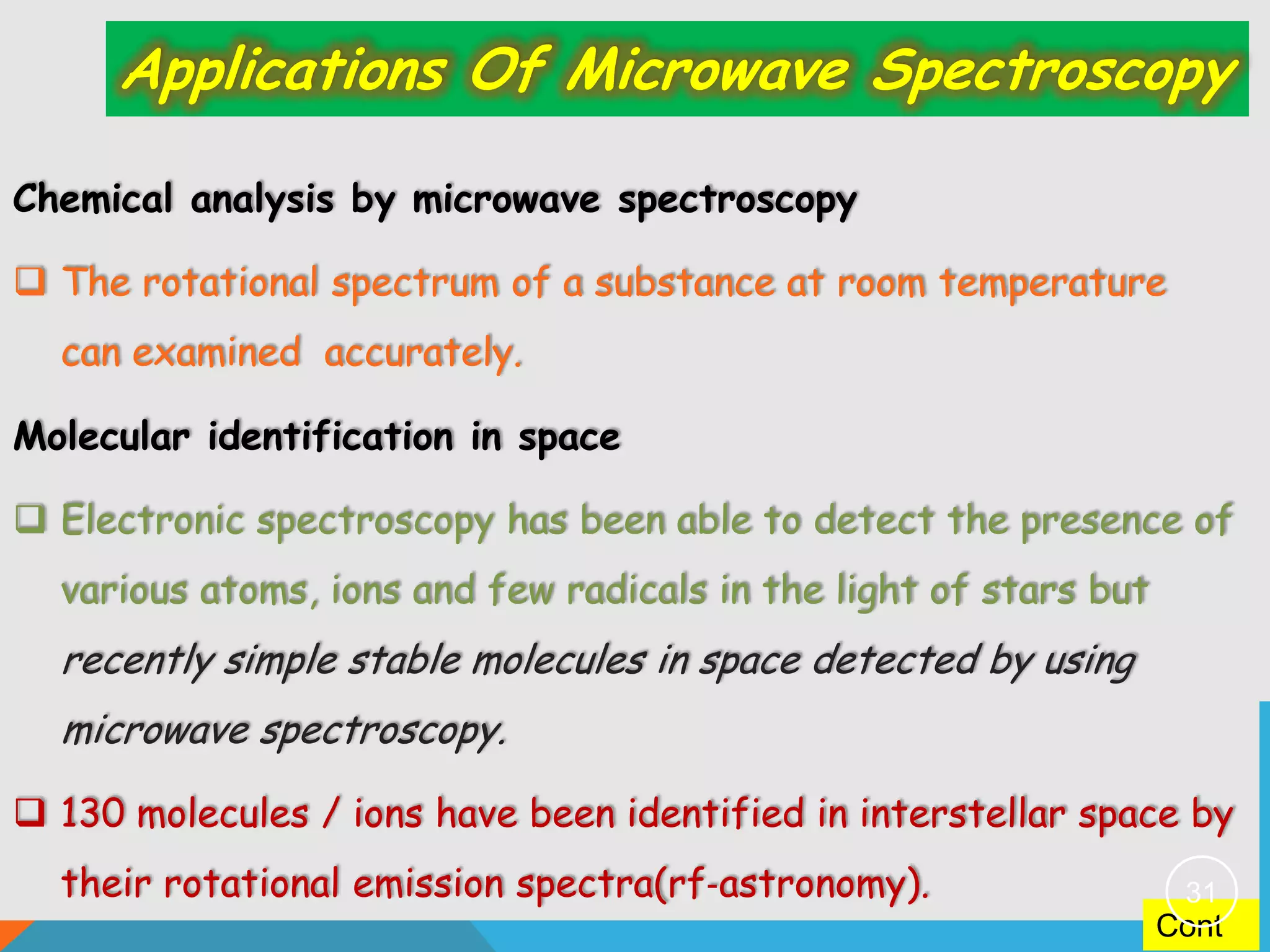 Rotational Spectra : Microwave Spectroscopy | PPSX