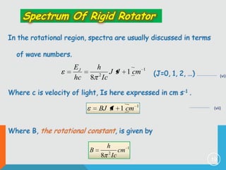 Rotational Spectra : Microwave Spectroscopy | PPSX