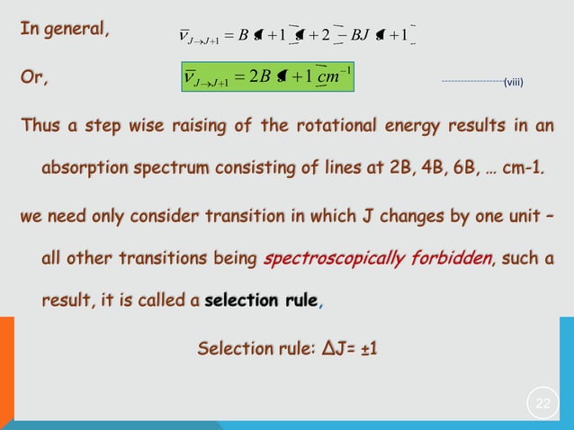 Rotational Spectra : Microwave Spectroscopy | PPSX | Chemistry | Science