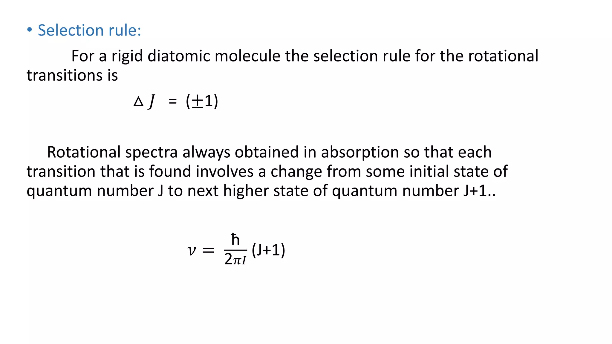 Rotational spectra | PPTX