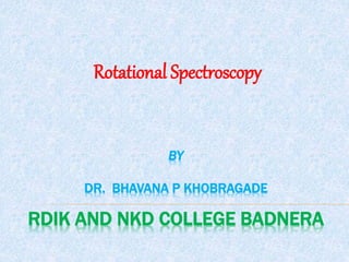 Rotational spectroscopy | PPT