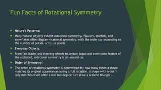 Rotational Symmetry.pptx define to types | PPTX