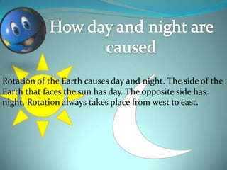 Rotation and revolution | PPSX | Weather | Science