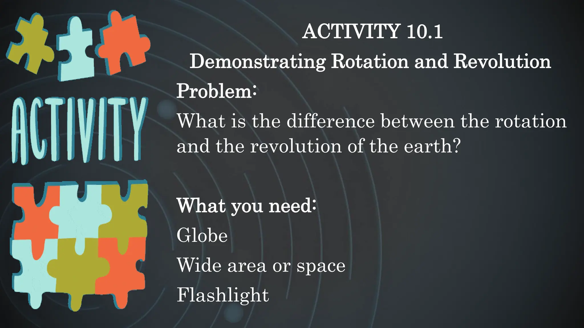 rotation and revolution powepoint presentation for grade 6 | PPTX