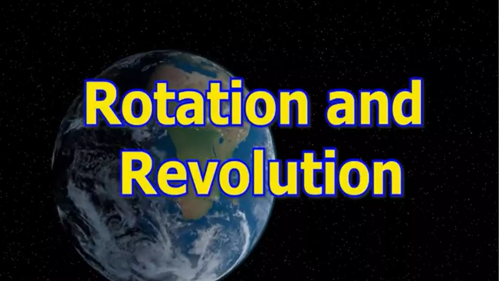 Rotation and revolution of earth | PPTX
