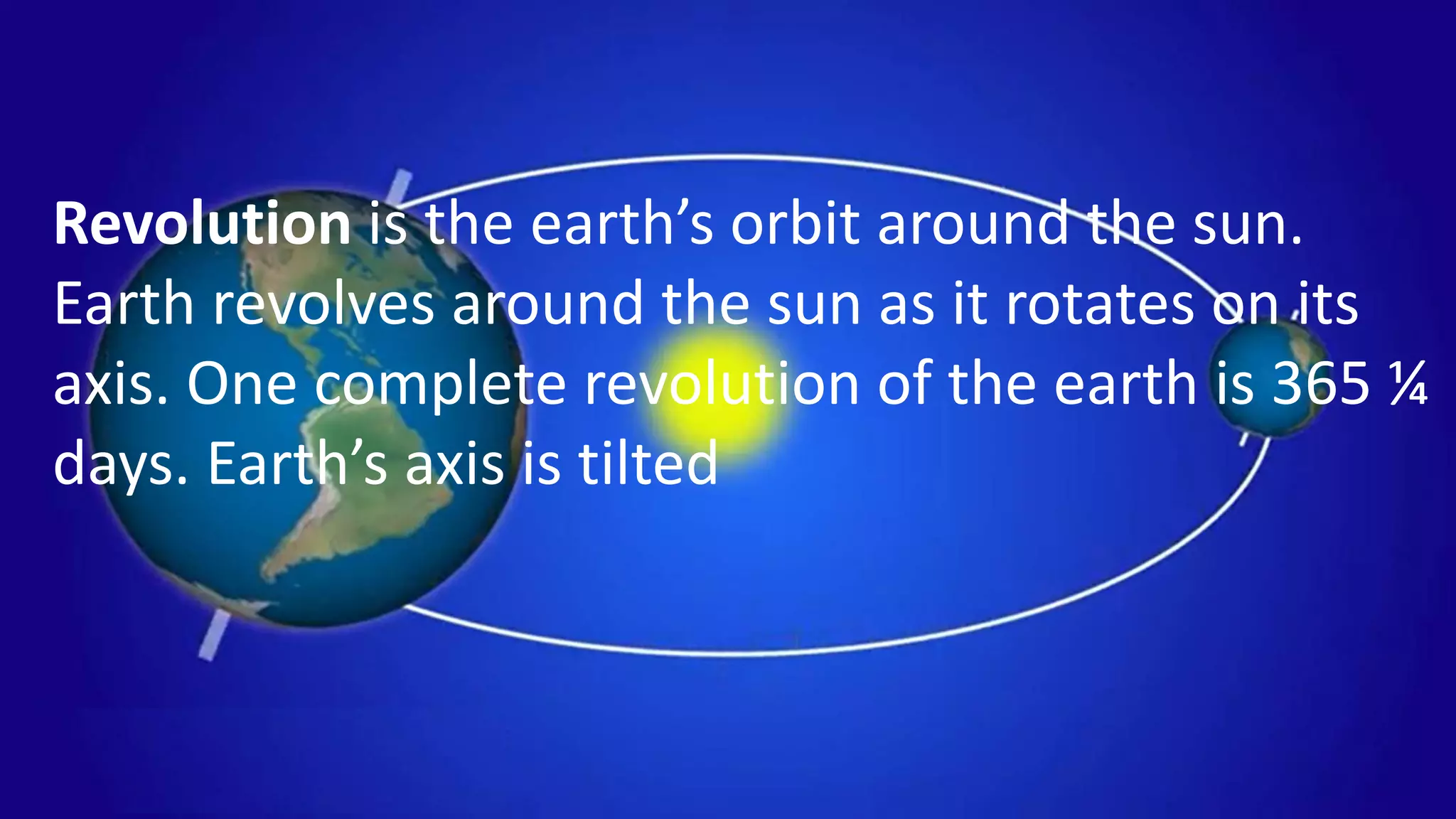 Rotation and revolution of earth | PPTX