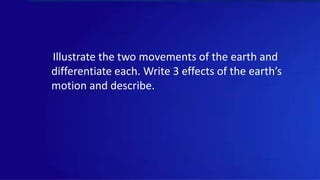 Rotation and revolution of earth | PPTX