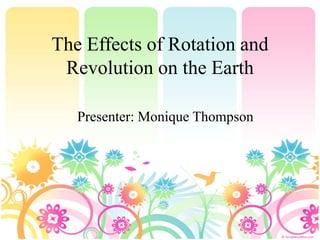 Rotation and revolution powerpoint | PPTX