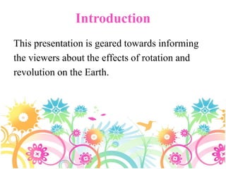 Rotation and revolution powerpoint | PPTX