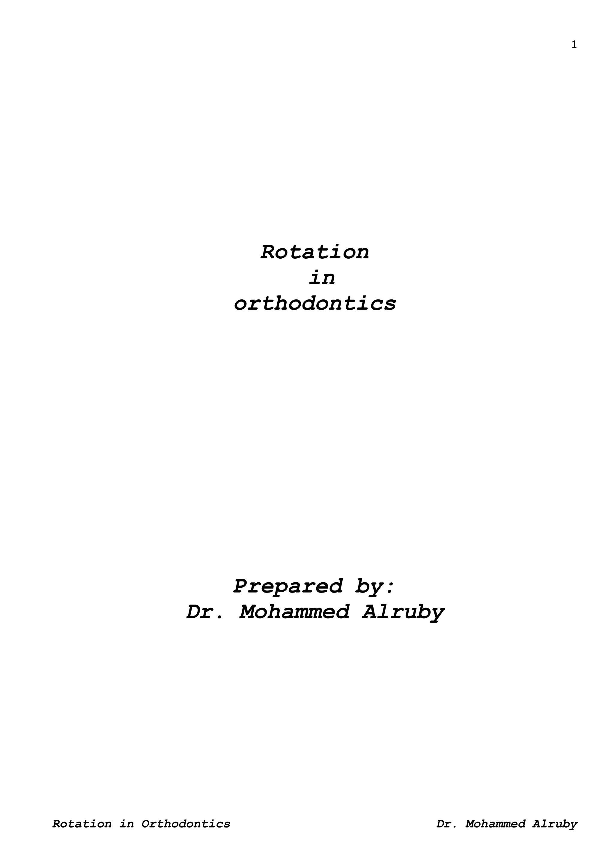 Rotation in orthodontics.docx