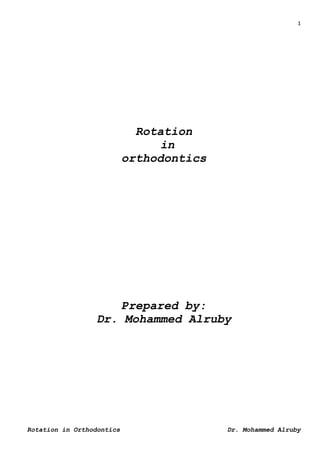 Rotation in orthodontics.docx