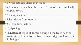 Rotation of teeth & its management | PPTX