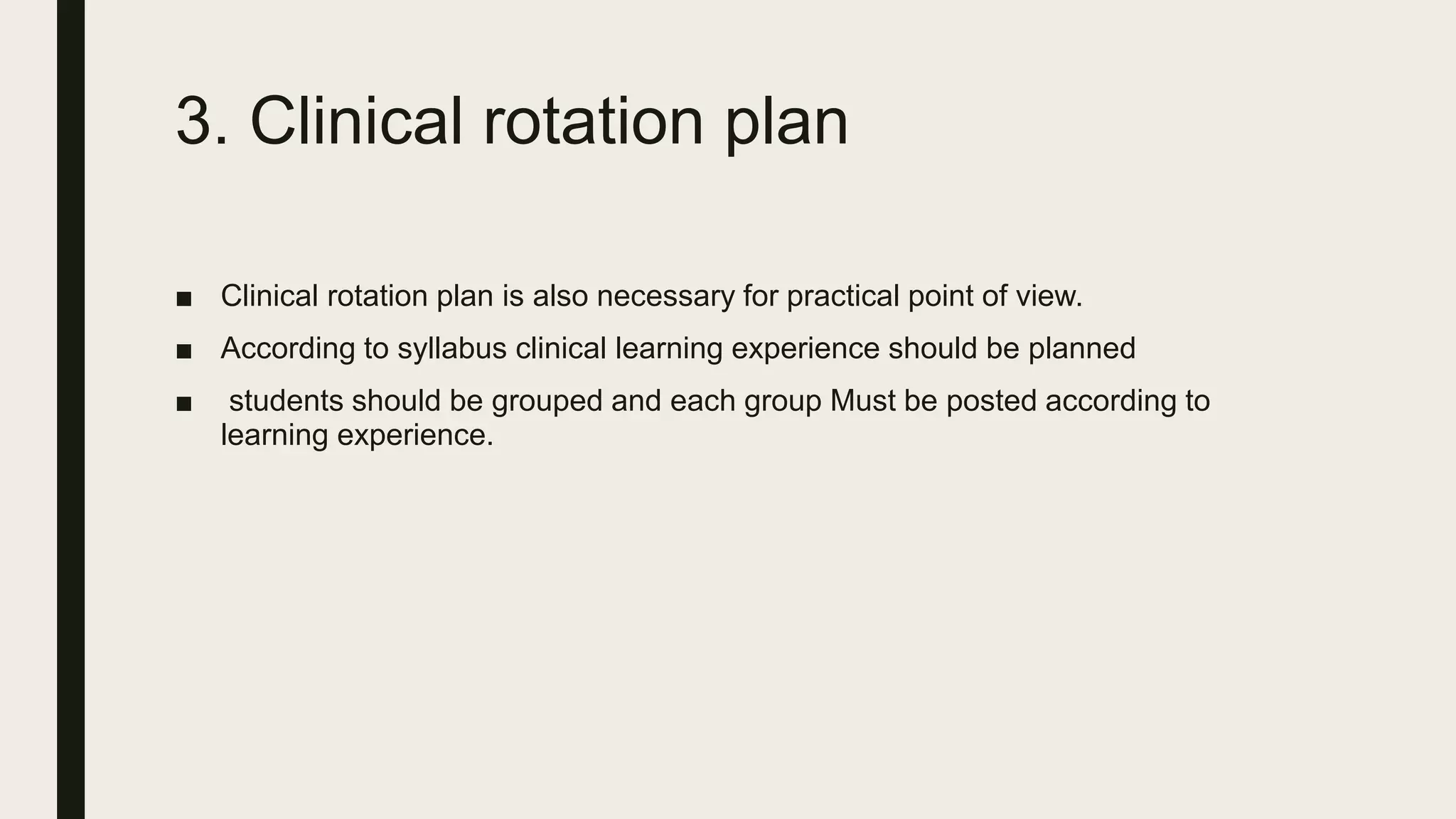 Rotation plan | PPTX