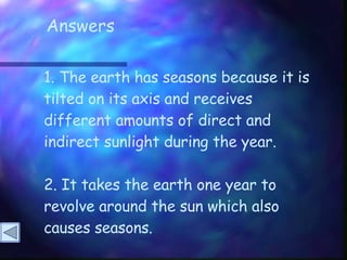 Rotation and Revolution | PPT