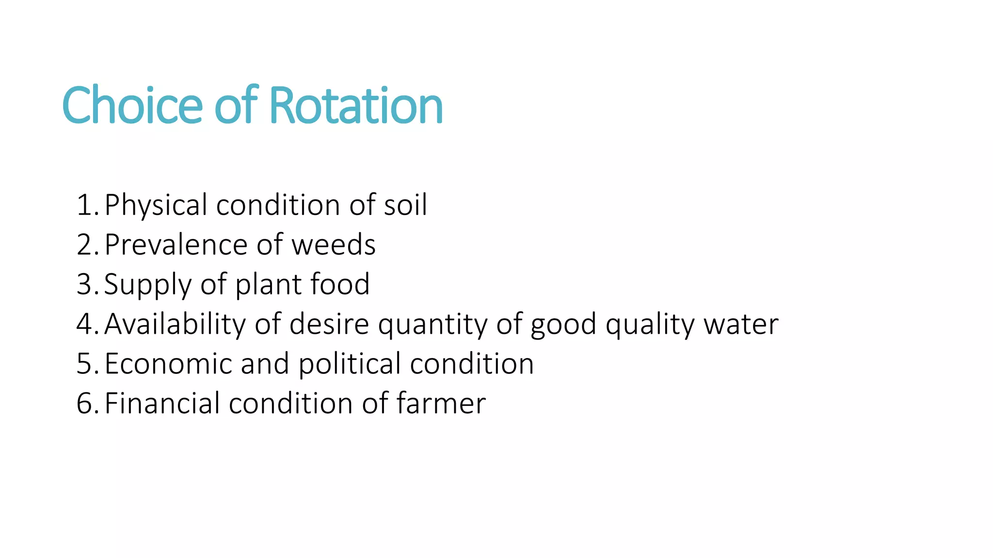 Rotations and farming systems | PPTX