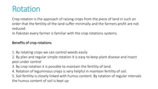 Rotations and farming systems | PPTX