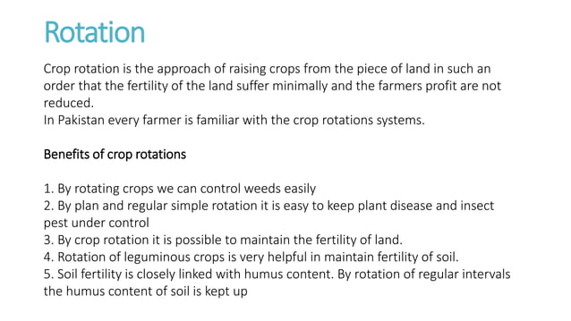 Rotations and farming systems | PPT