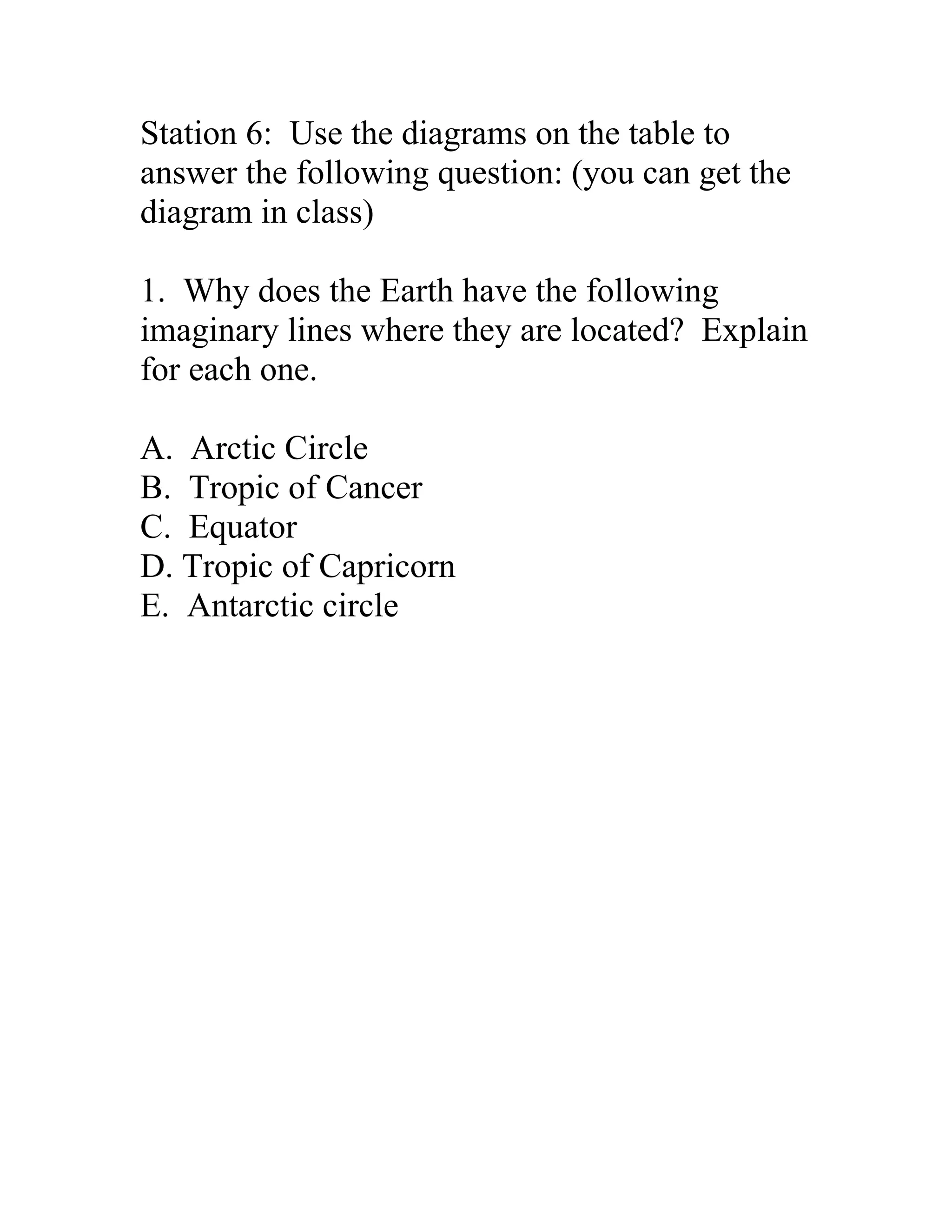 Rotation stations for seasons | DOC