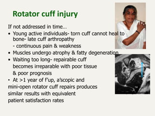 Rotator cuff Tear and its management | PPTX
