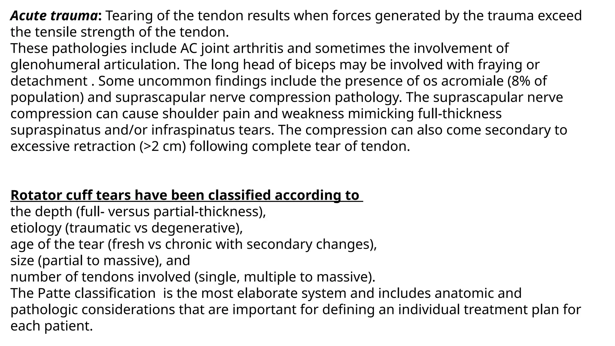 rotator cuff anatomy and its pathologies | PPTX