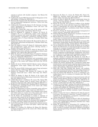 Rotator Cuff Disorders | Shoulder Surgeon | Greater Denver Colorado | PDF