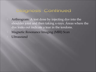 Rotator cuff injuries | PPT