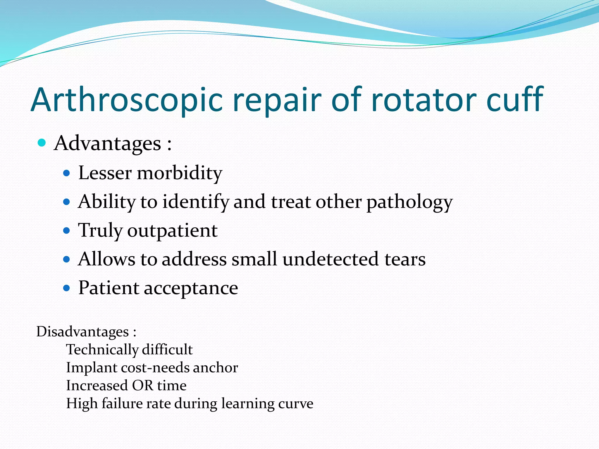Rotator cuff injuries | PPTX