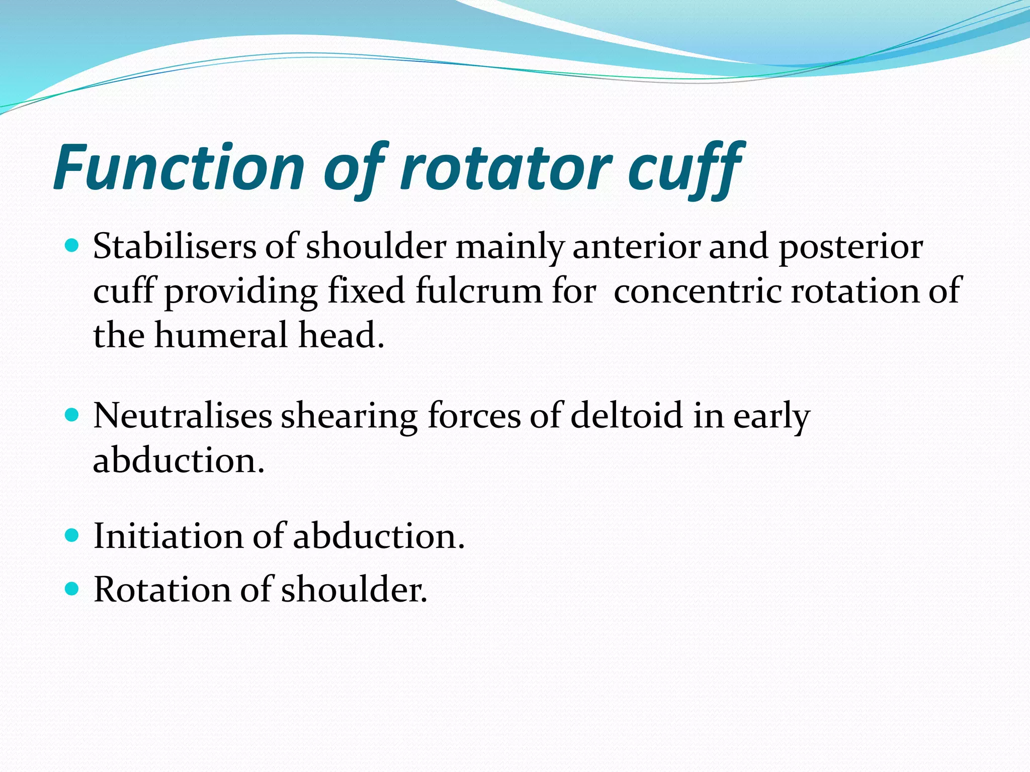 Rotator cuff injuries | PPTX