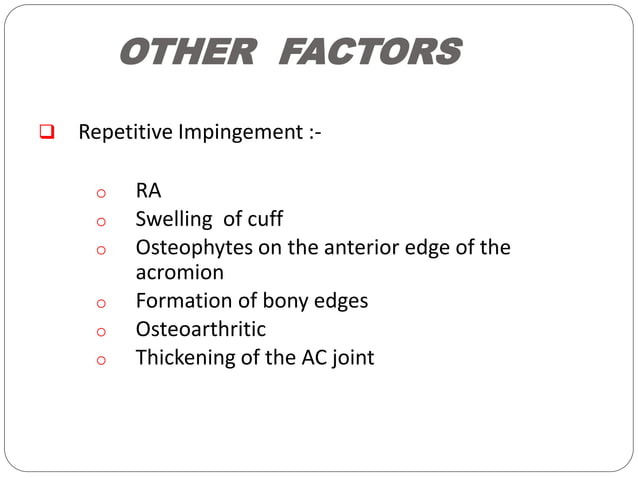 Rotator cuff injuries | PPTX | Death, Injury, or Military Conflict ...