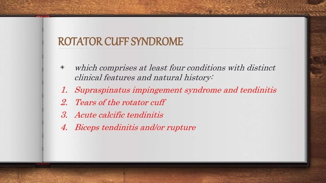 Rotator cuff ppt | PPTX | Death, Injury, or Military Conflict ...