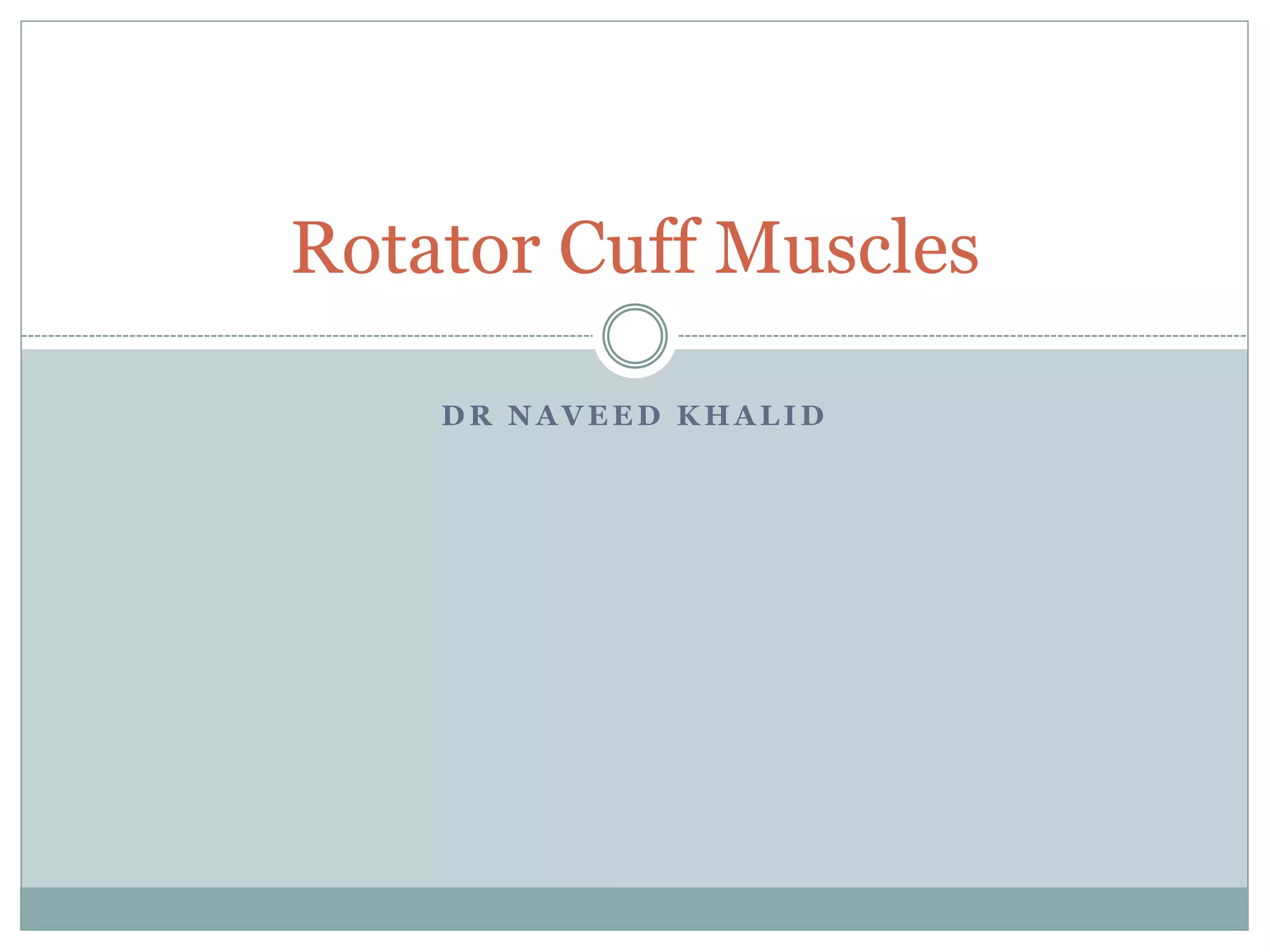 Rotator Cuff Muscles.pptx | Death, Injury, or Military Conflict ...
