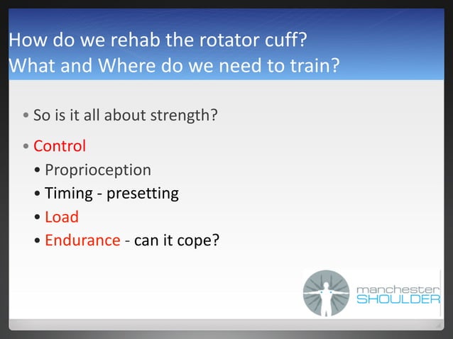 A practical guide to Rotator Cuff Rehab | PDF | Death, Injury, or ...