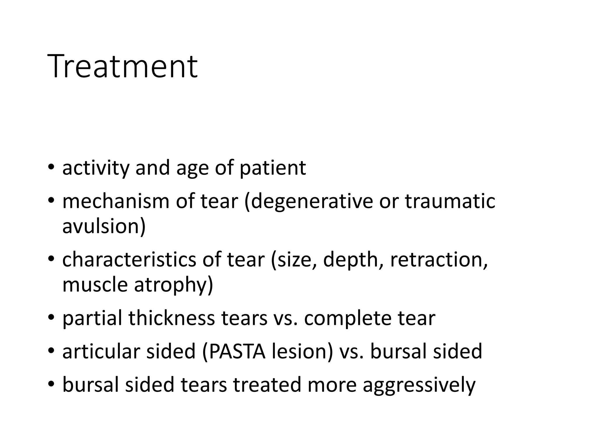 Rotator cuff tear | PPTX