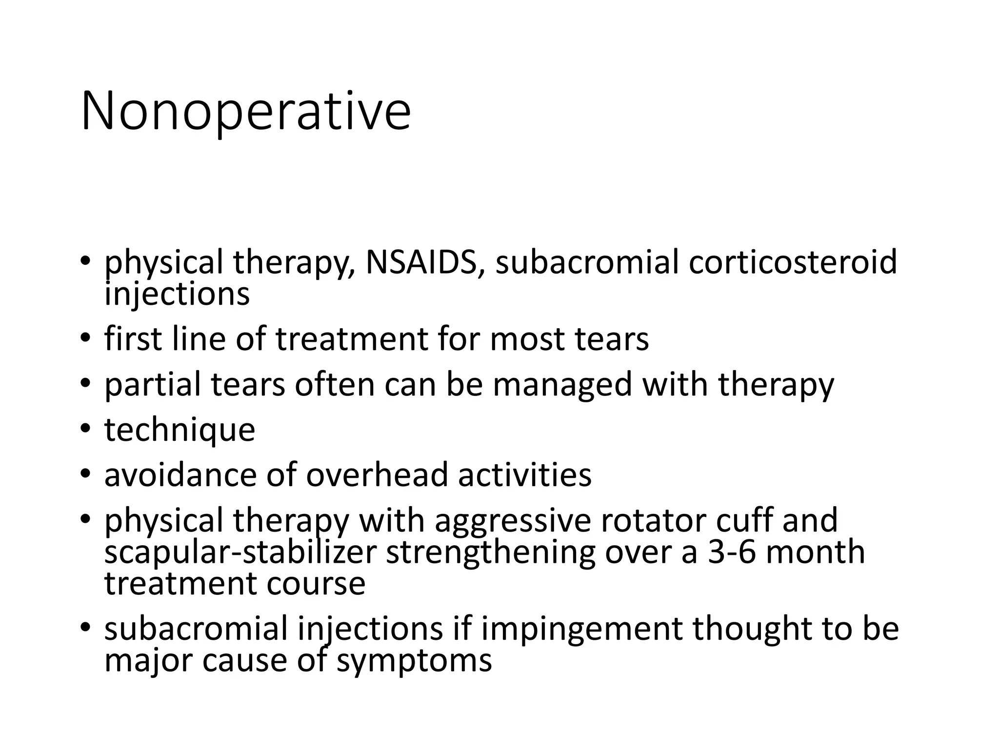 Rotator cuff tear | PPTX