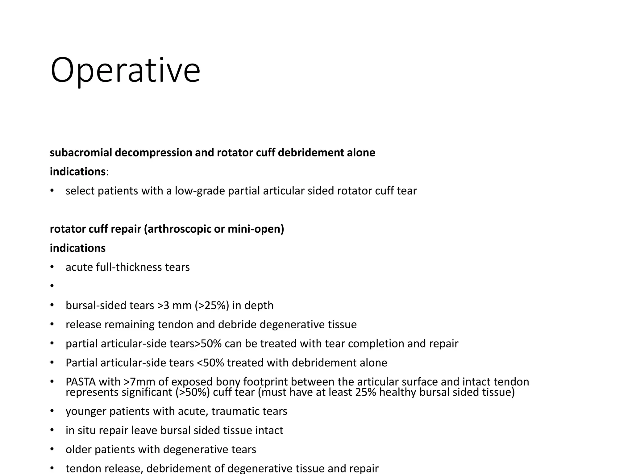 Rotator cuff tear | PPTX