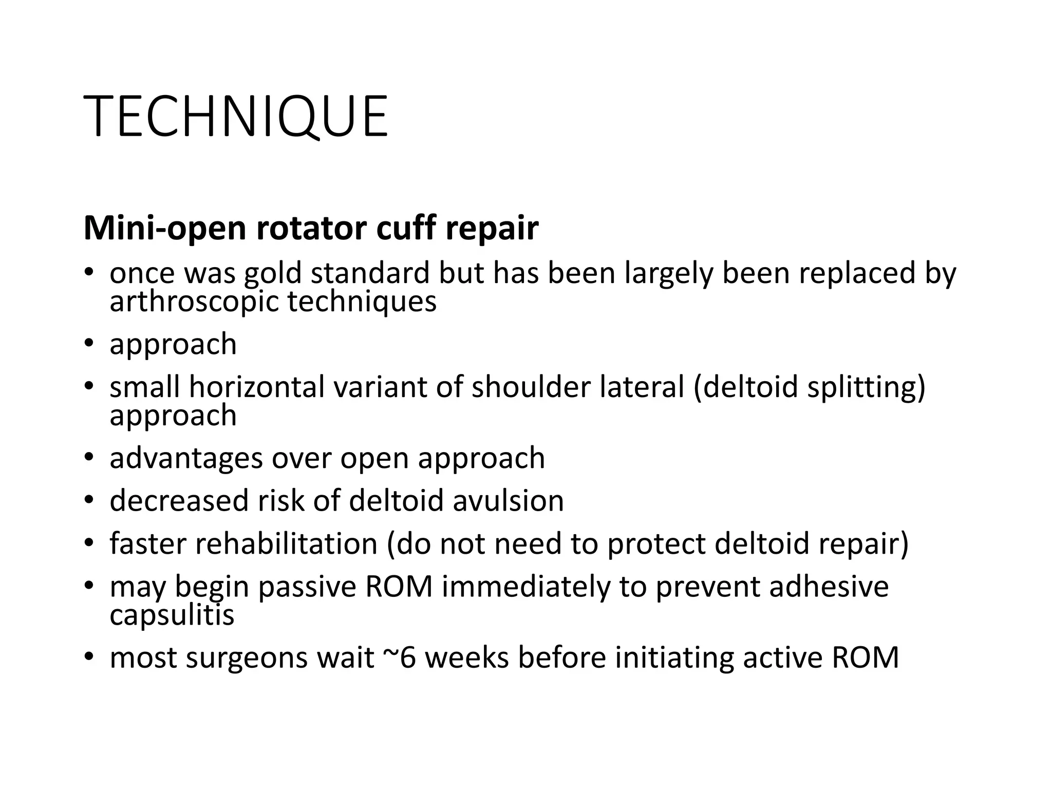 Rotator cuff tear | PPTX