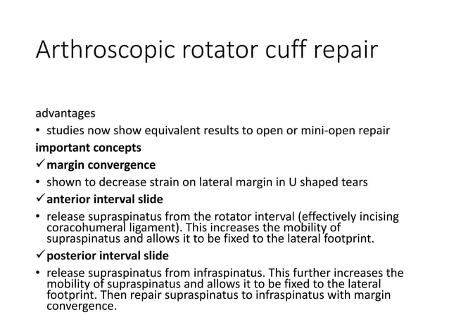 Rotator cuff tear | PPTX