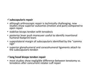 Rotator cuff tear | PPTX