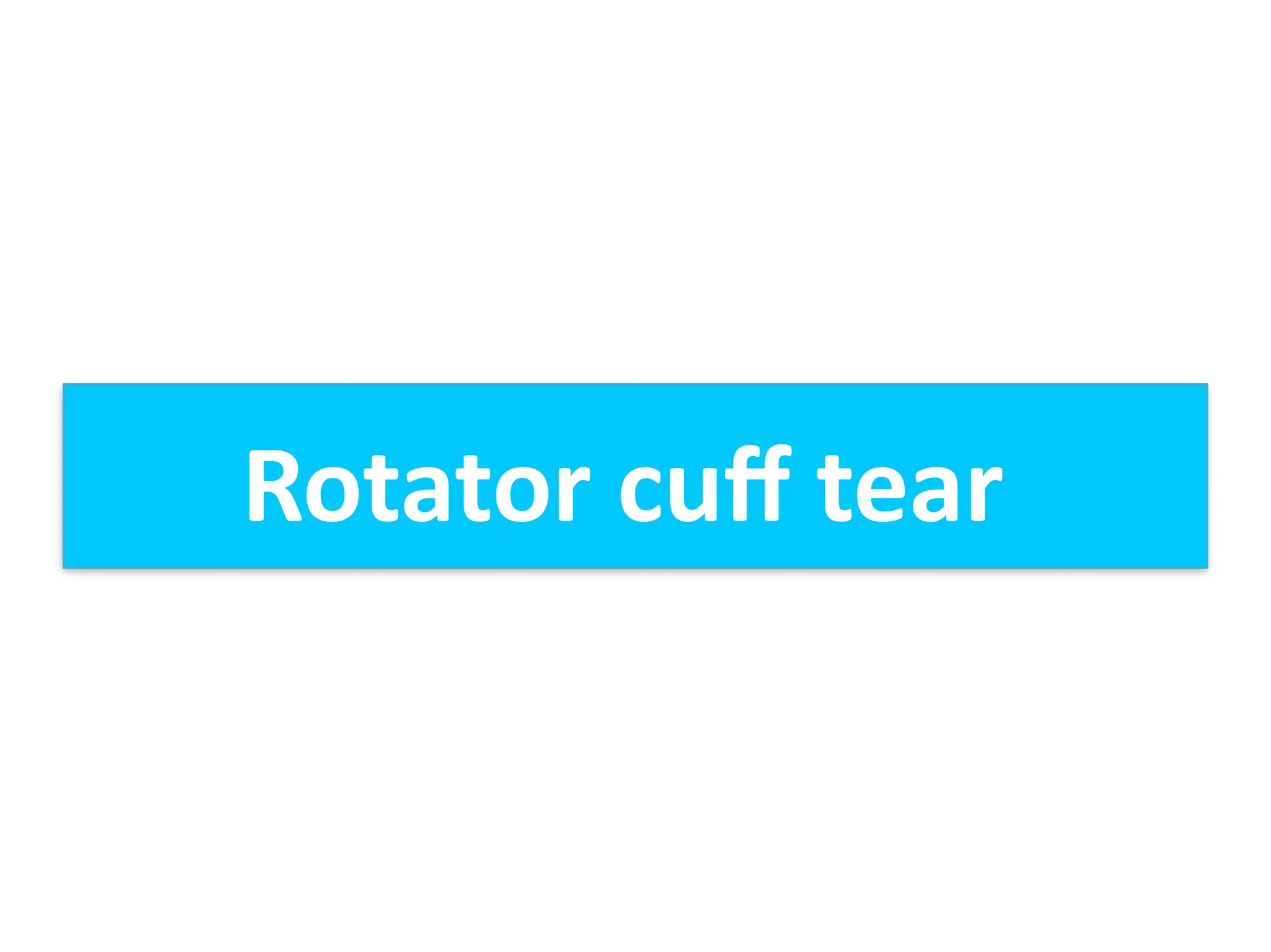 Rotator cuff tear rotator cuff tear presentation | PPTX