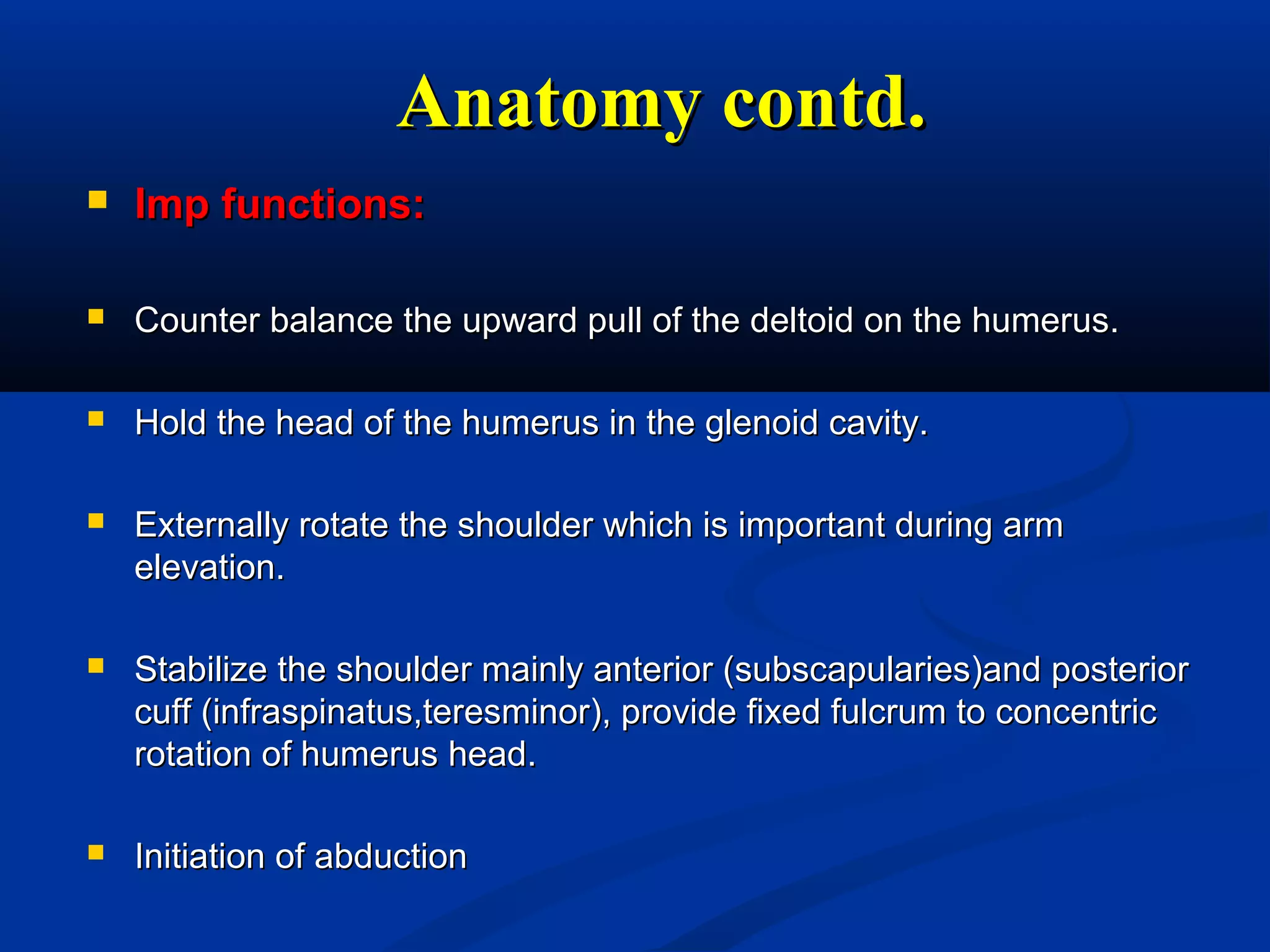 Rotatory cuff syndrome & Scapular Dyskinesia | PPT