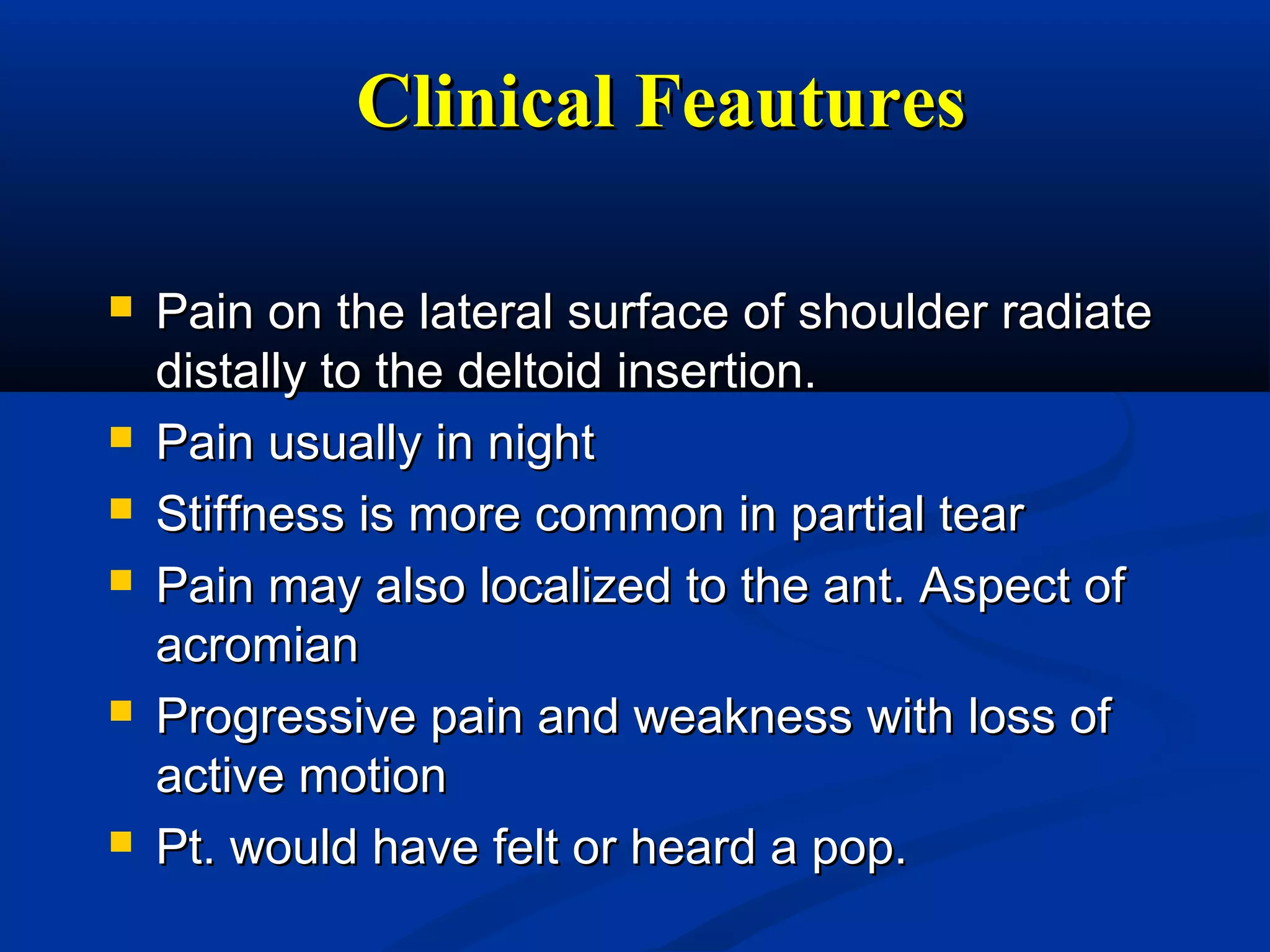 Rotatory cuff syndrome & Scapular Dyskinesia | PPT