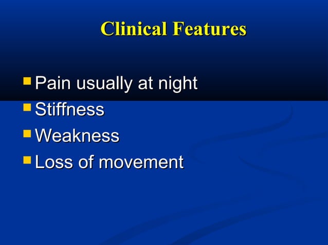 Rotatory cuff syndrome & Scapular Dyskinesia | PPT