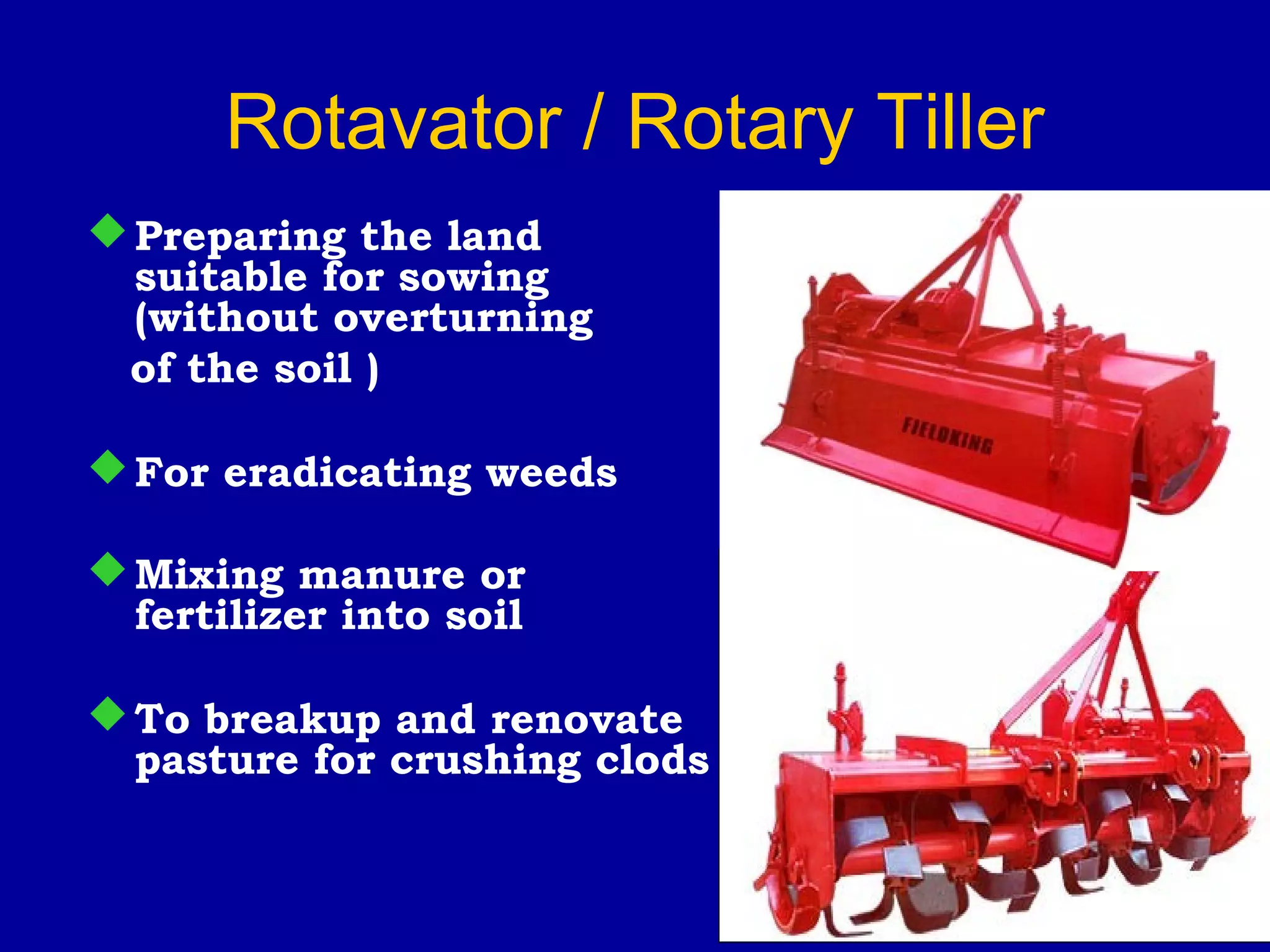 presentation on Rotavator | PPT