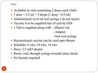 Rota virus vaccine | PPTX