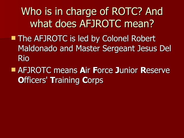 Rotc | PPT