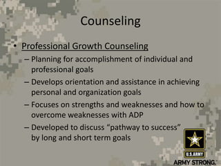 Army leadership and developing others | PPTX