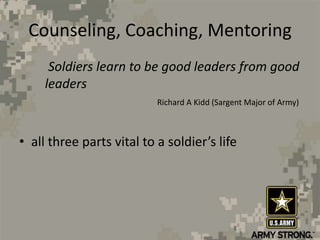 Army leadership and developing others | PPTX